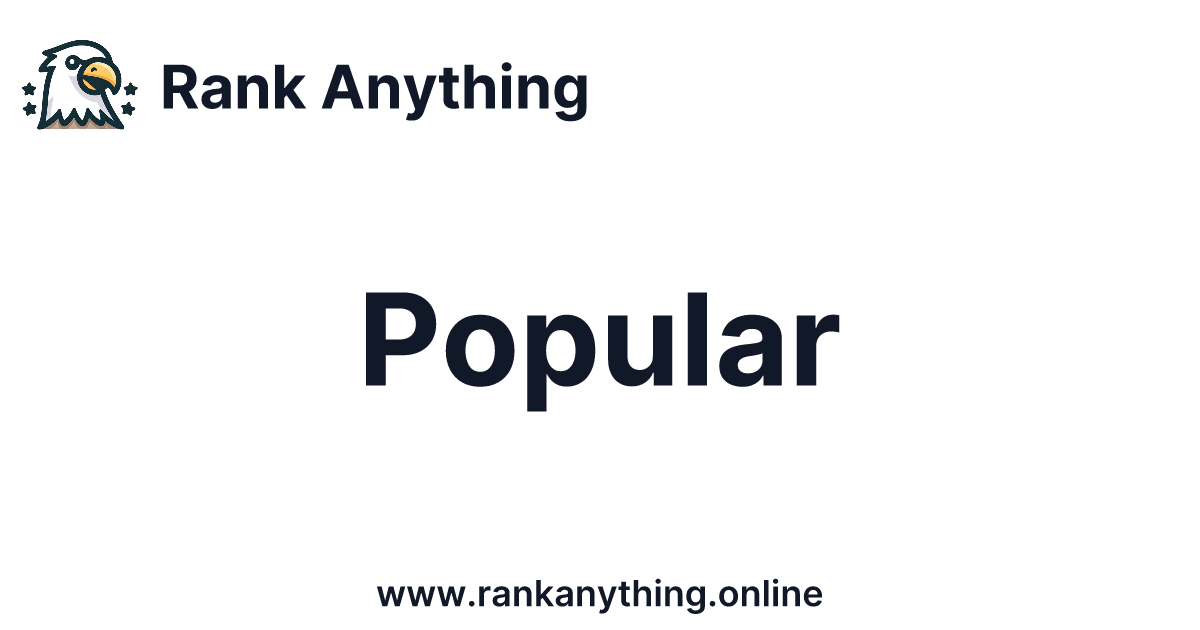 Popular | Rank Anything