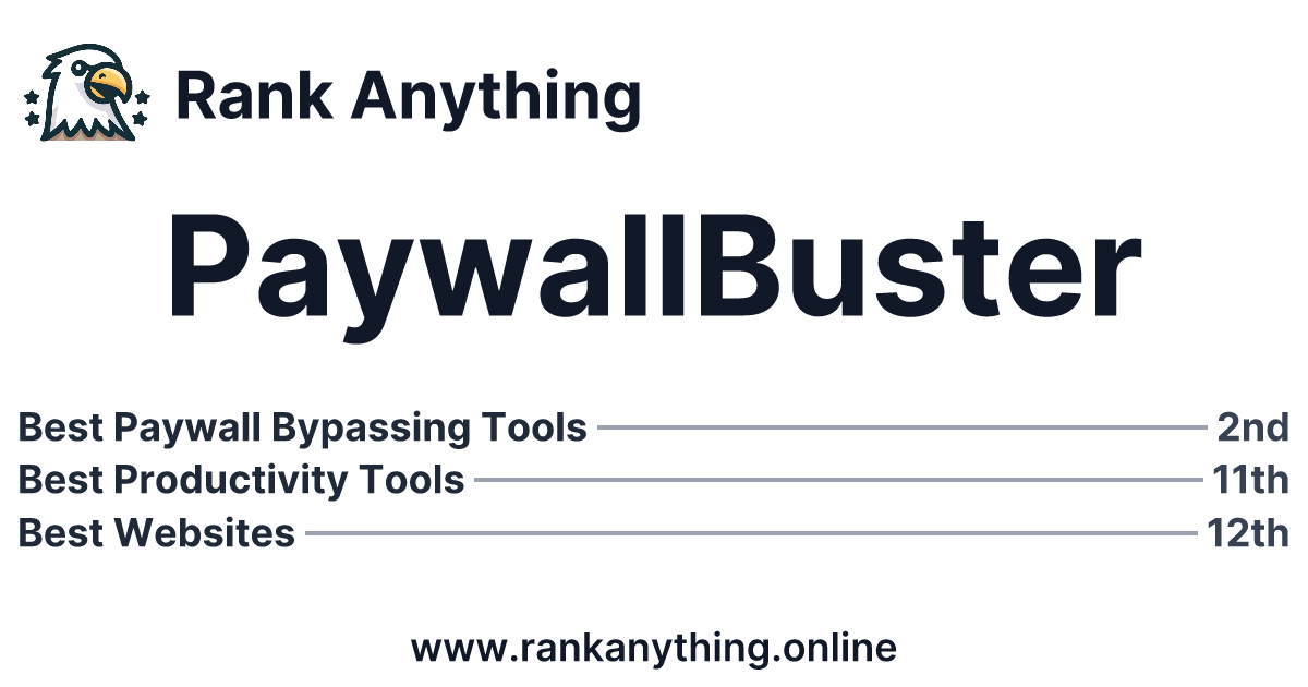 PaywallBuster | Rank Anything