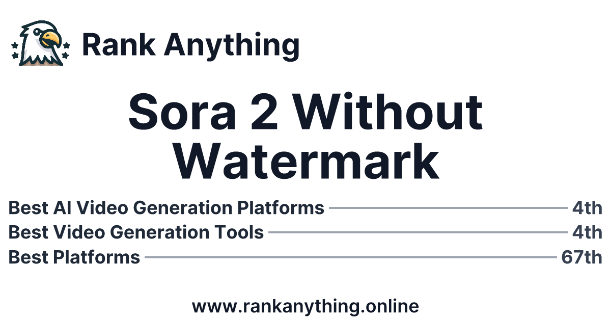 Sora 2 Without Watermark | Rank Anything